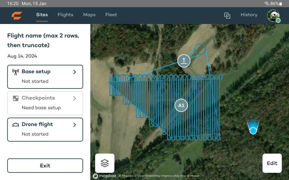 Field set-up with Wingtra GROUND