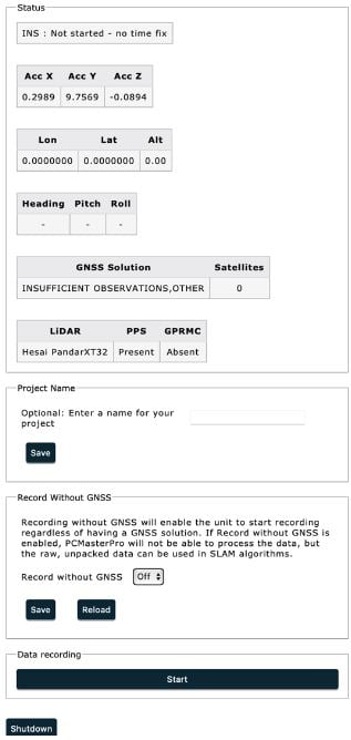 LIDAR firmware update