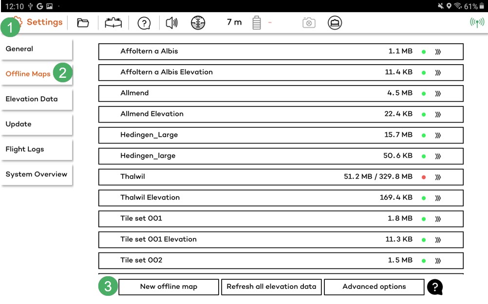 Download maps for offline use