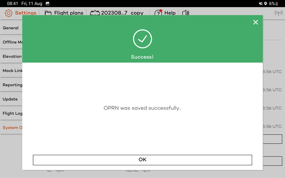 OPRN (Operator Registration Number)