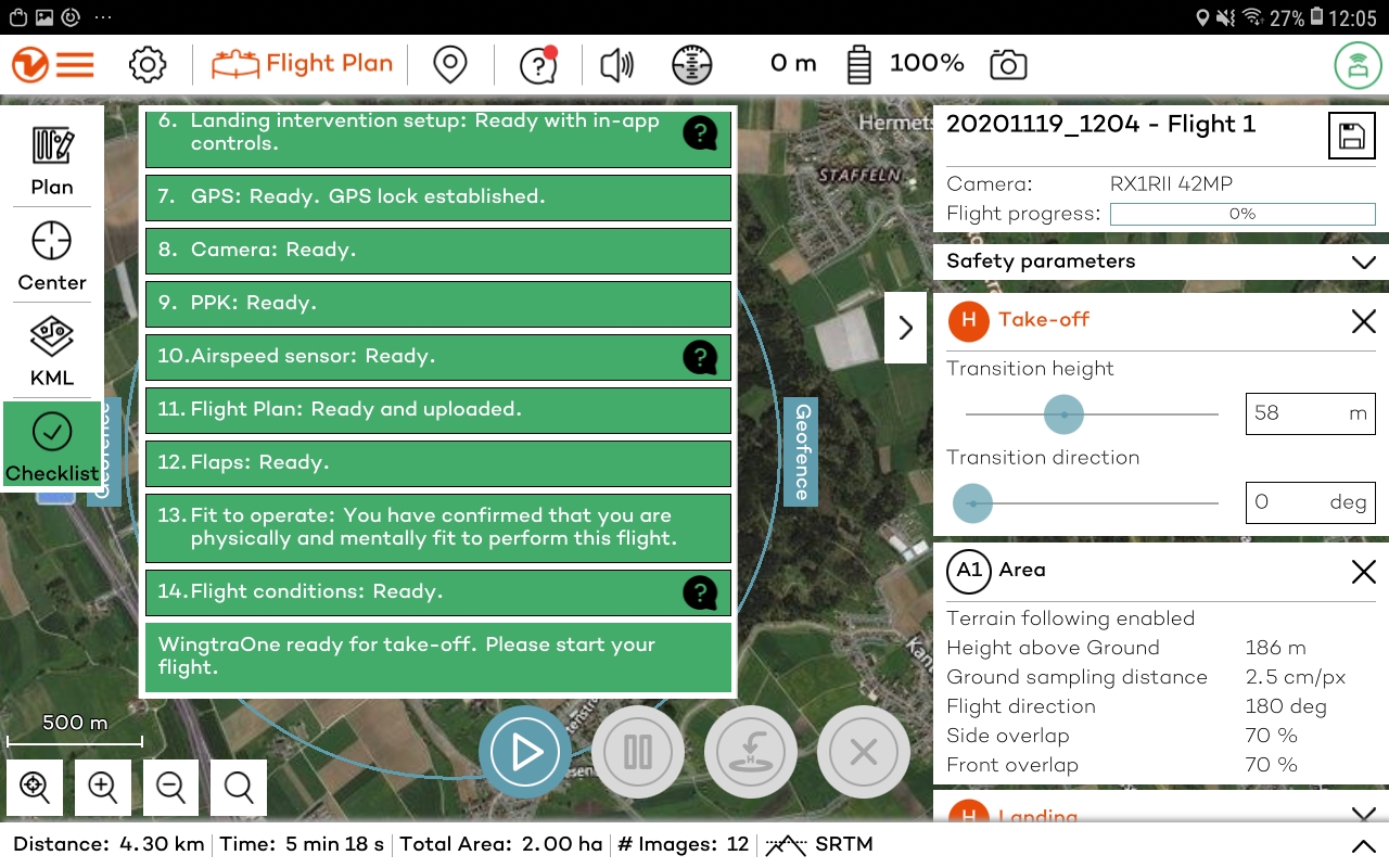 Pre-flight checklist