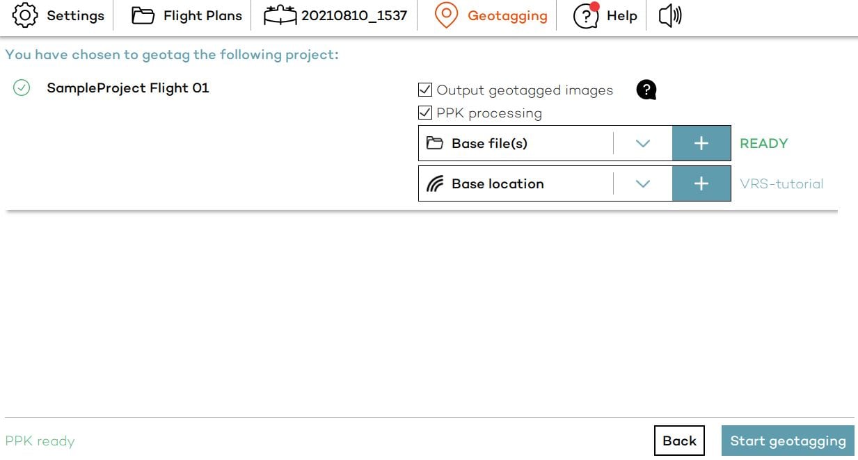 Activate WingtraHub for PPK processing