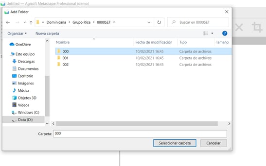 Process WingtraOne images with Agisoft Metashape