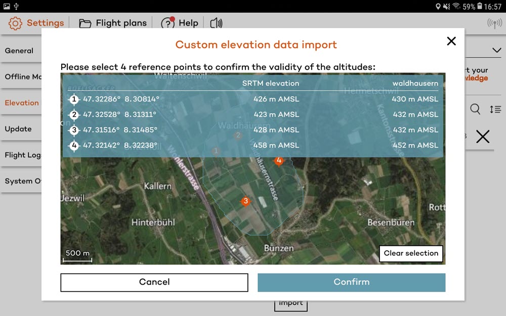 Custom elevation data import